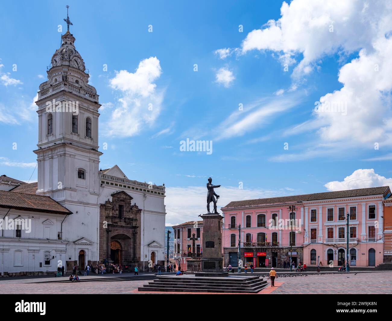 Iglesia de Santo Domingo at the Plaza de Santo Domingo, Quito ...