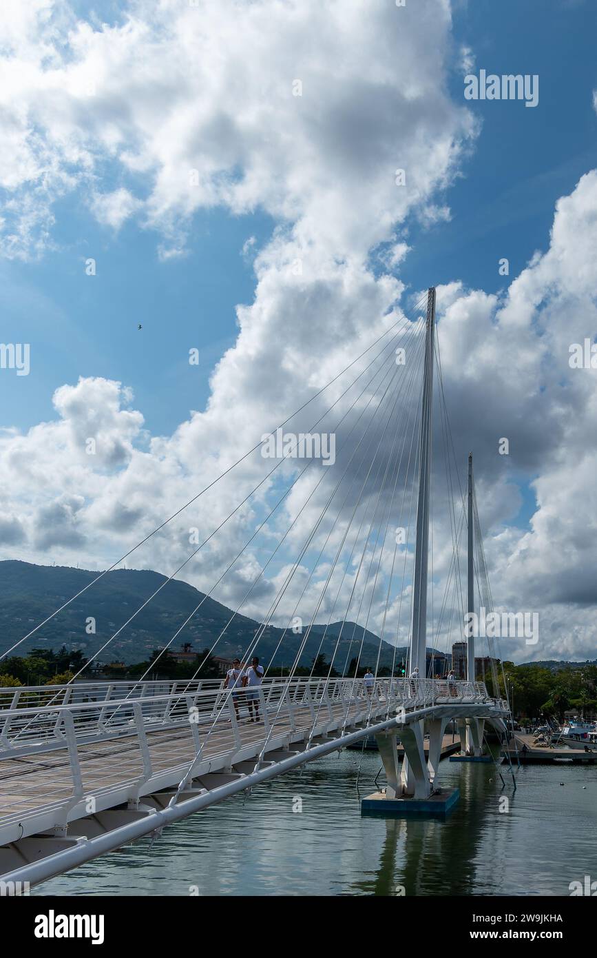 La Spezia, Italy, July 28, 2023. Ponte Thaon di Revella night Stock Photo - Alamy