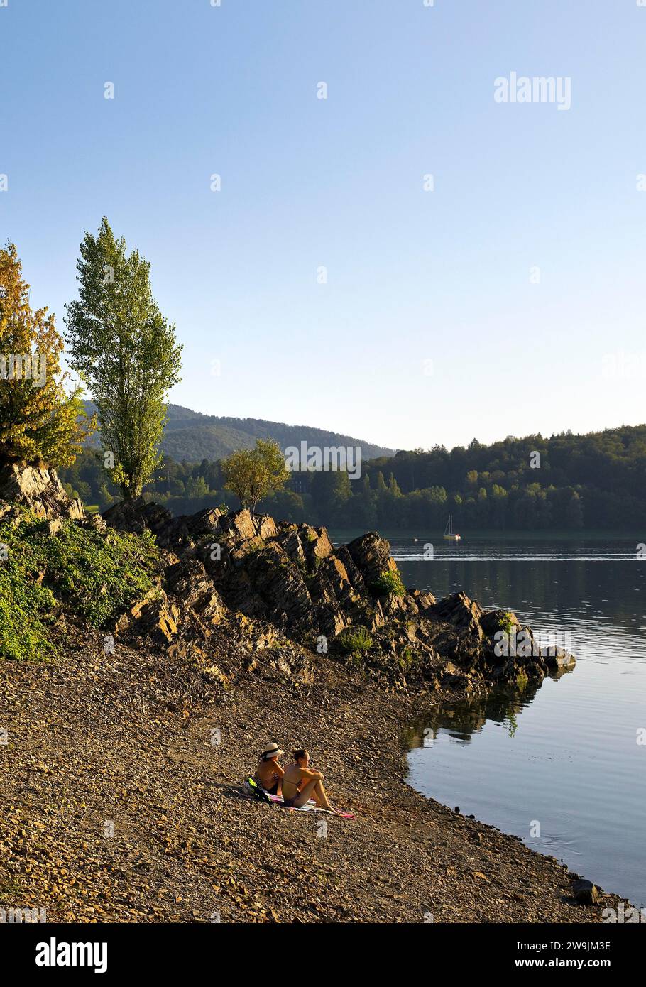 Berich village centre, Edertal, Edersee, Waldeck-Frankenberg district ...