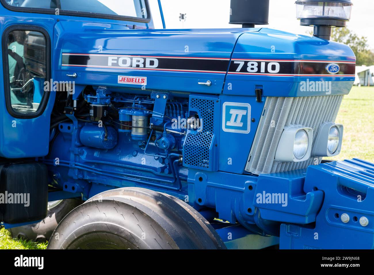 Drayton.Somerset.United kingdom.August 19th 2023.A Ford 7810 tractor ...
