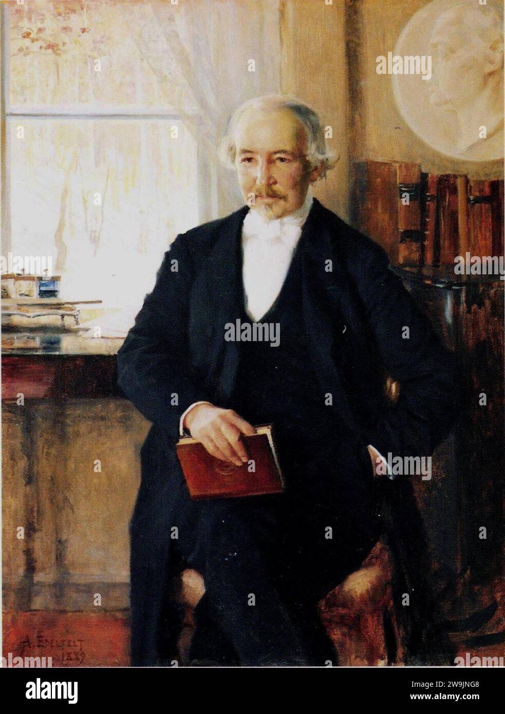 Zacharias Topelius by Edelfelt Stock Photo - Alamy
