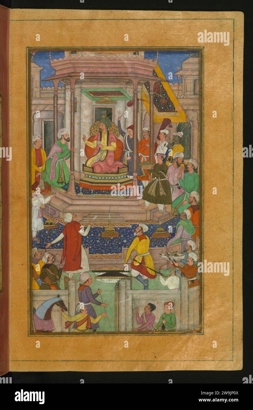 Zahir al-Din Muhammad Babur - Babur Being Entertained in Ghazni by ...