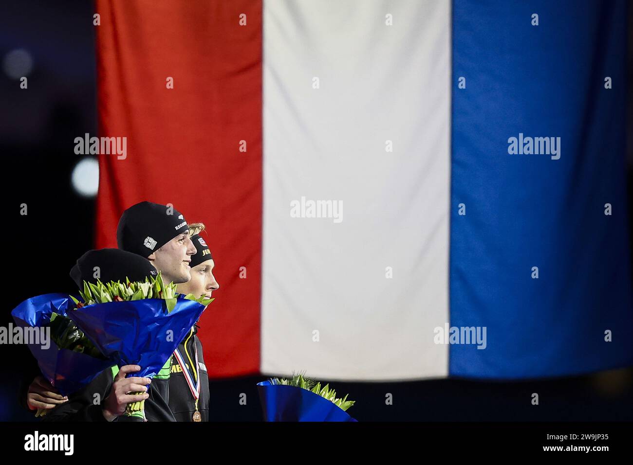HEERENVEEN - Jenning de Boo amidst Janno Botman (L) (second) and Merijn ...