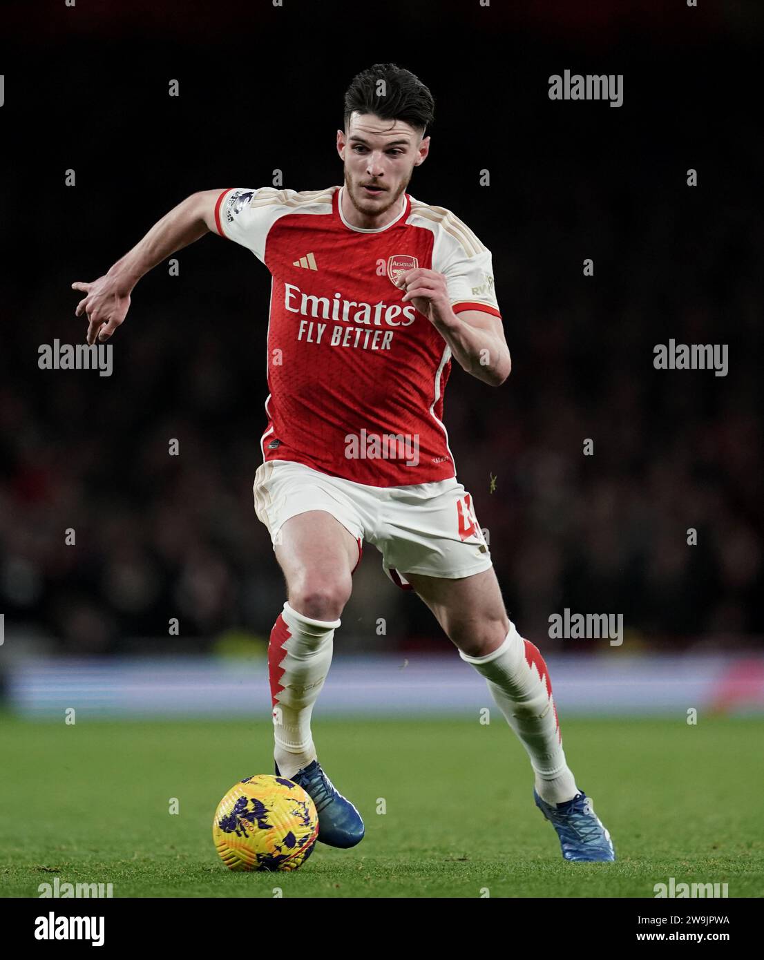 Arsenal's Declan Rice during the Premier League match at the Emirates ...