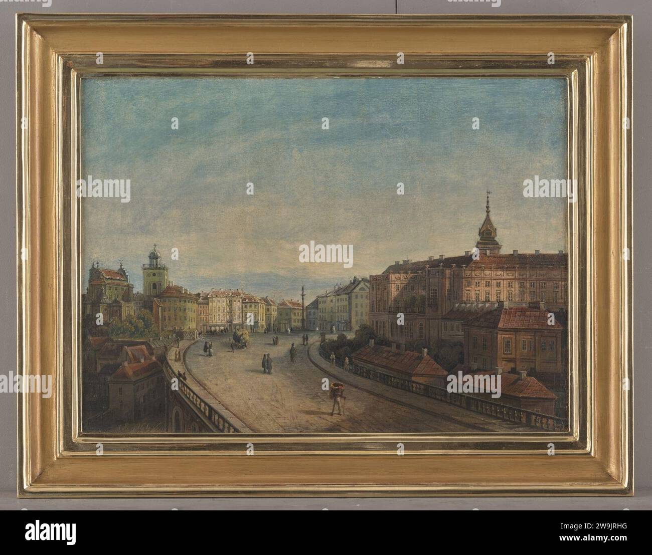 Zamek od strony wiaduktu Pancera, Jan Seydlitz, MHW 1471 Stock Photo ...