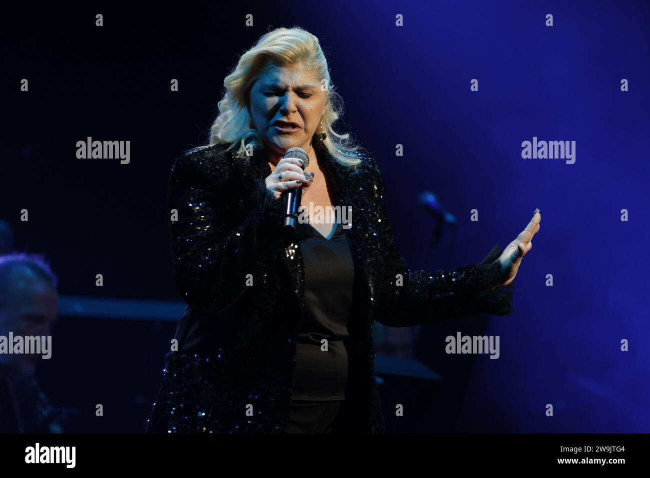Antwerp, Belgium. 28th Dec, 2023. Singer Sandra Kim performs at the ...