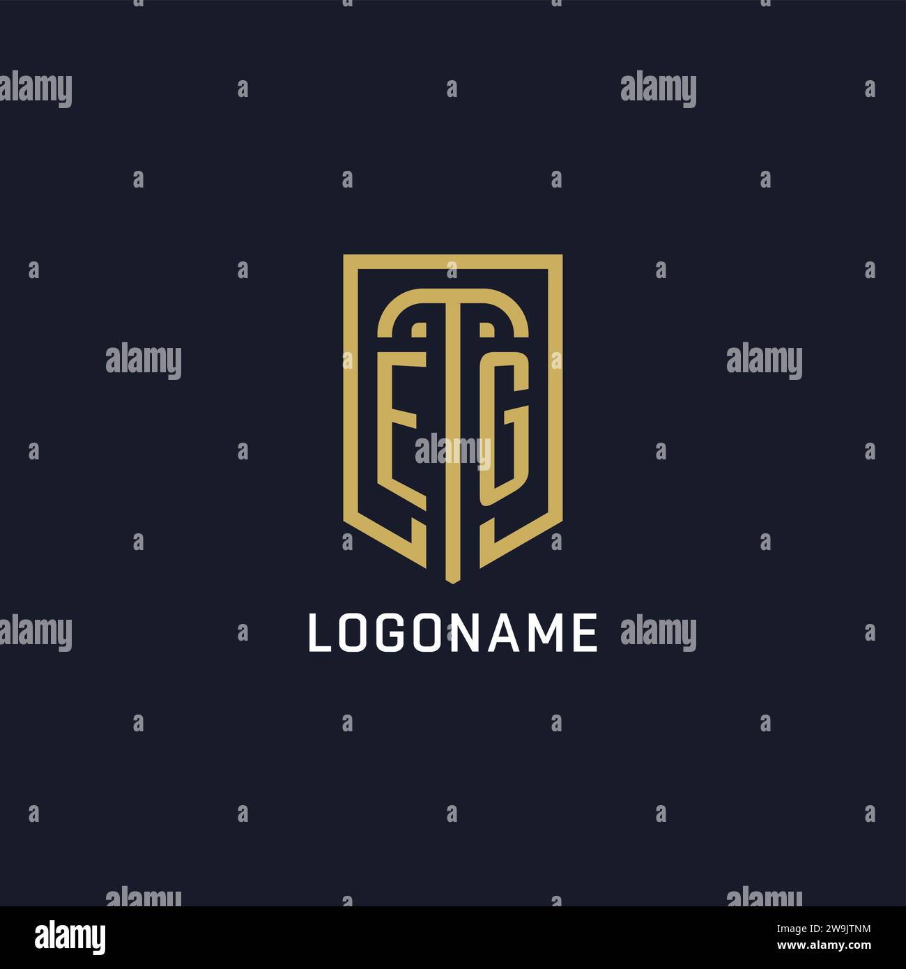 Eg modern logo Stock Vector Images - Alamy