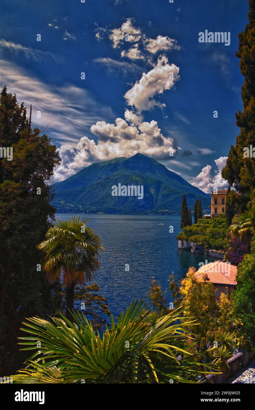Lake Como in Northern Italy’s Lombardy region at the foothills of the ...