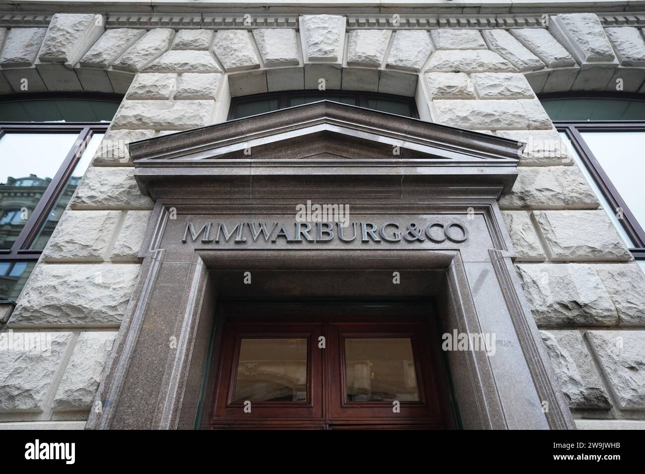 Hamburg, Germany. 29th Nov, 2023. View of the entrance to the private bank M.M.Warburg & Co. in ...