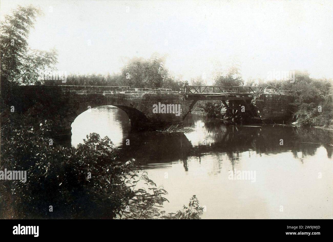 Zapote River Bridge in 1899 Stock Photo - Alamy
