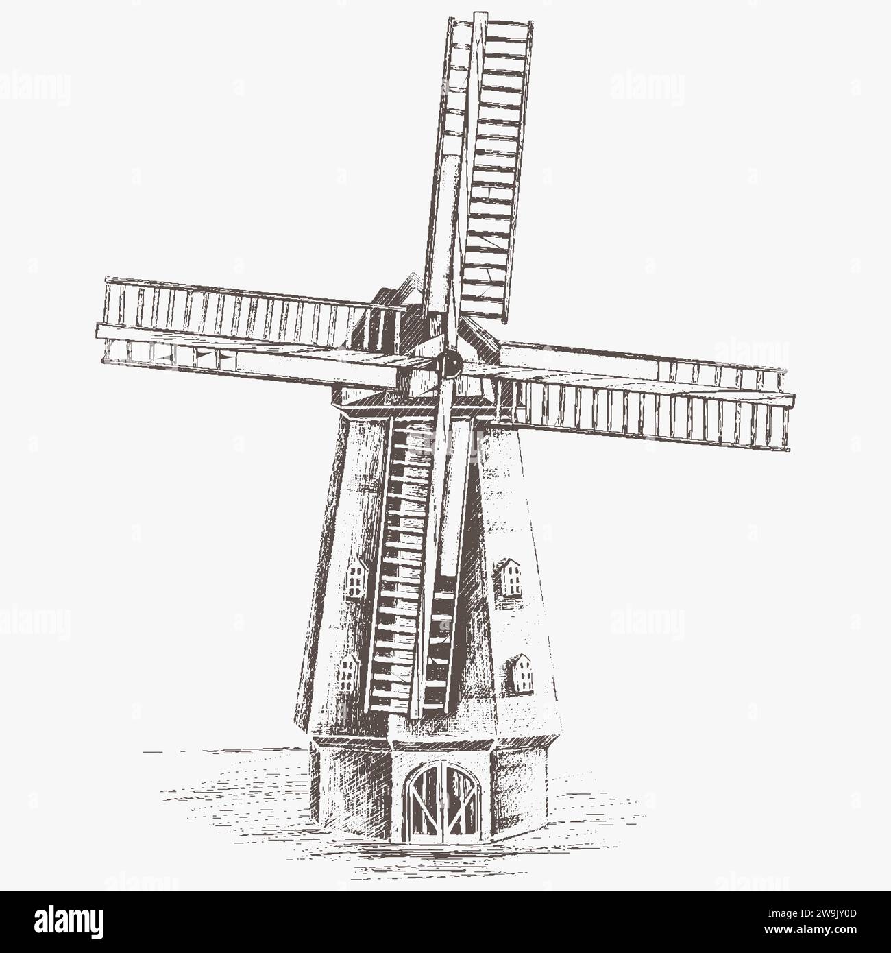 Mill vector illustration Stock Vector Image & Art - Alamy