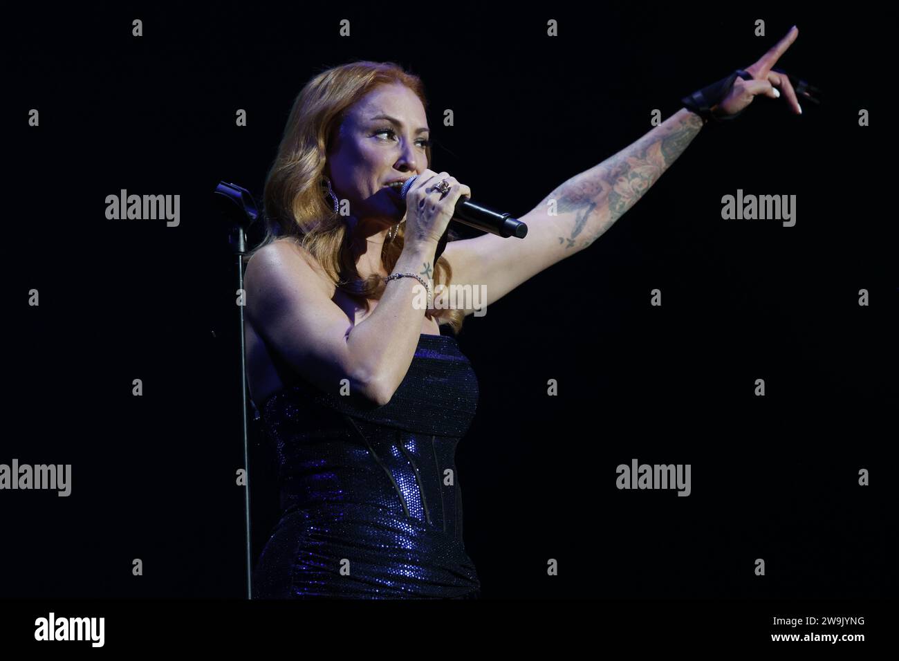 Antwerp, Belgium. 28th Dec, 2023. Singer Natalia performs at the ...