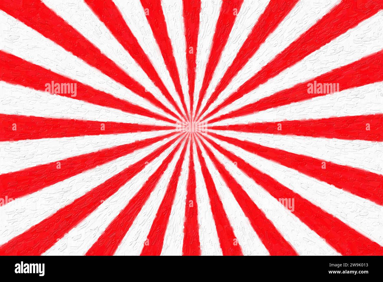 Flag of Japan. Japanese sun pattern. Painted red-white sunrise ...