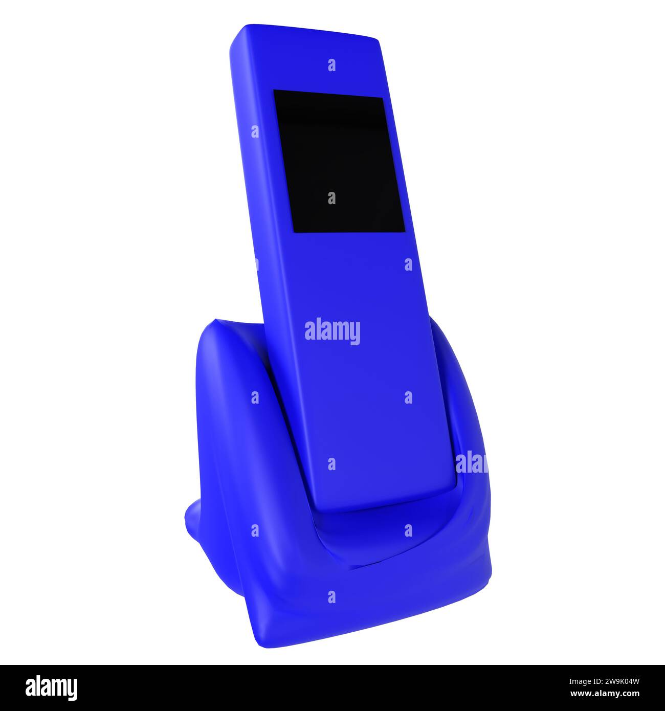 Blue Brick Phone isolated on white background Stock Photo - Alamy