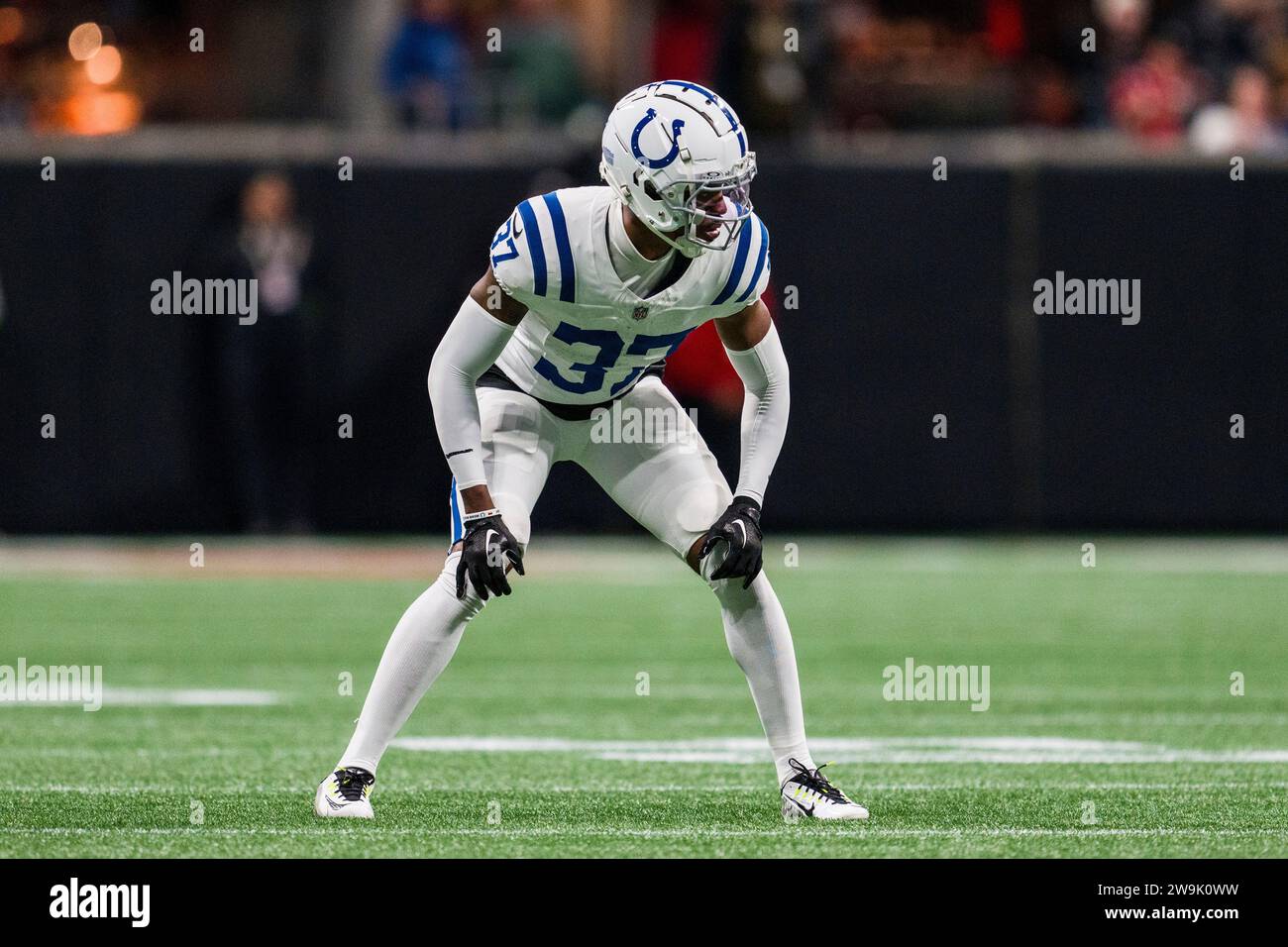 Indianapolis Colts cornerback Ameer Speed (37) lines up during the ...