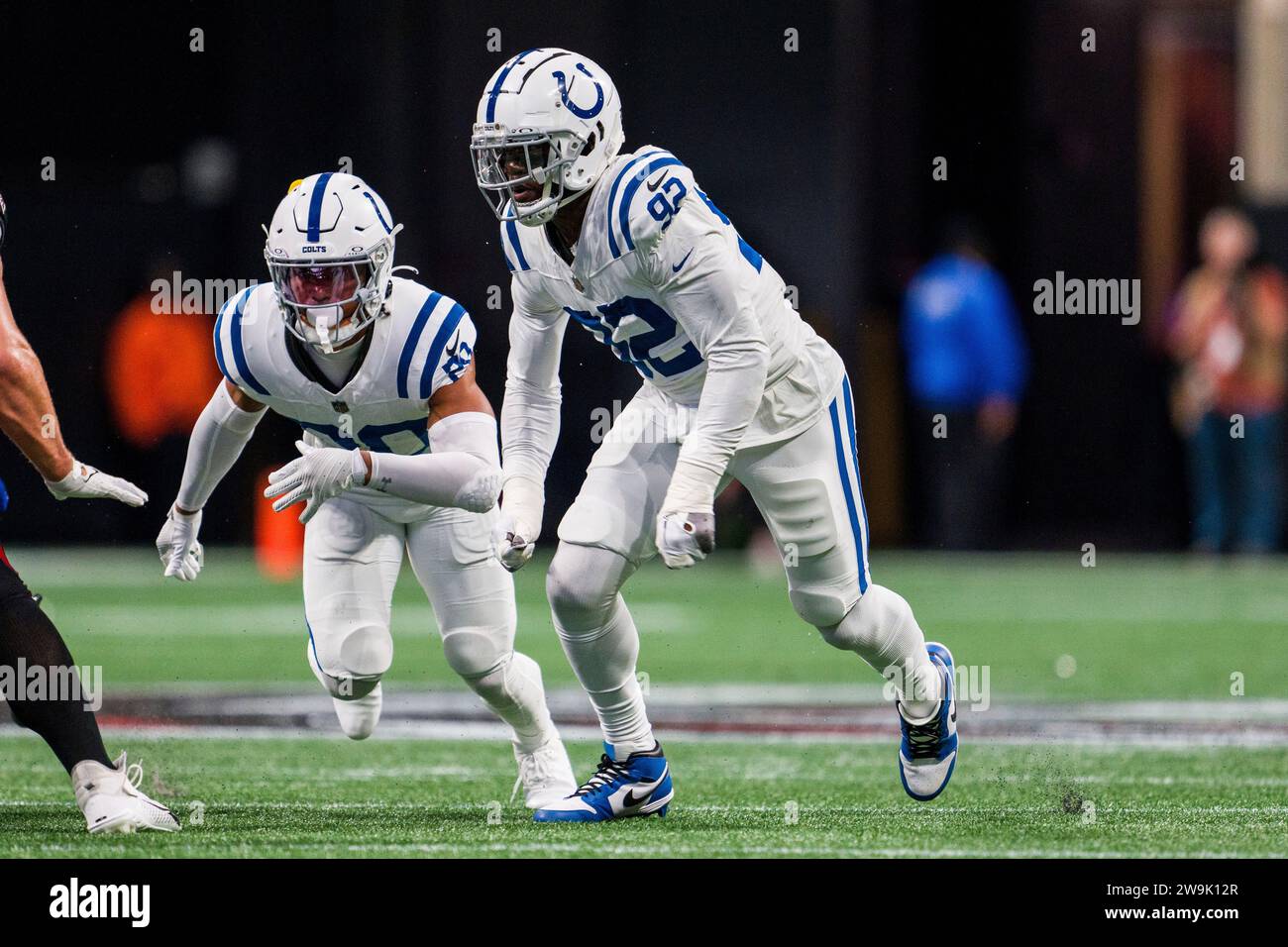 Indianapolis Colts defensive end Jake Martin (92) works during the ...