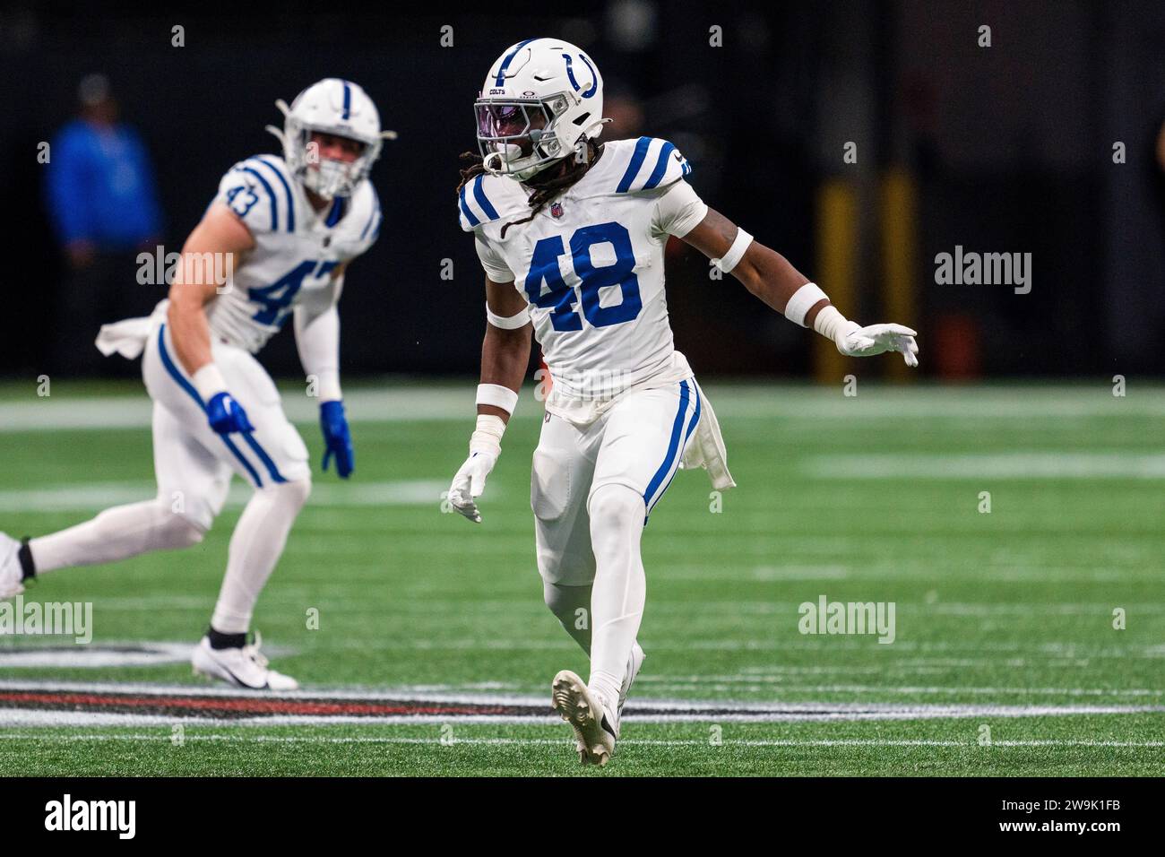 Indianapolis Colts safety Ronnie Harrison Jr. (48) works during the ...