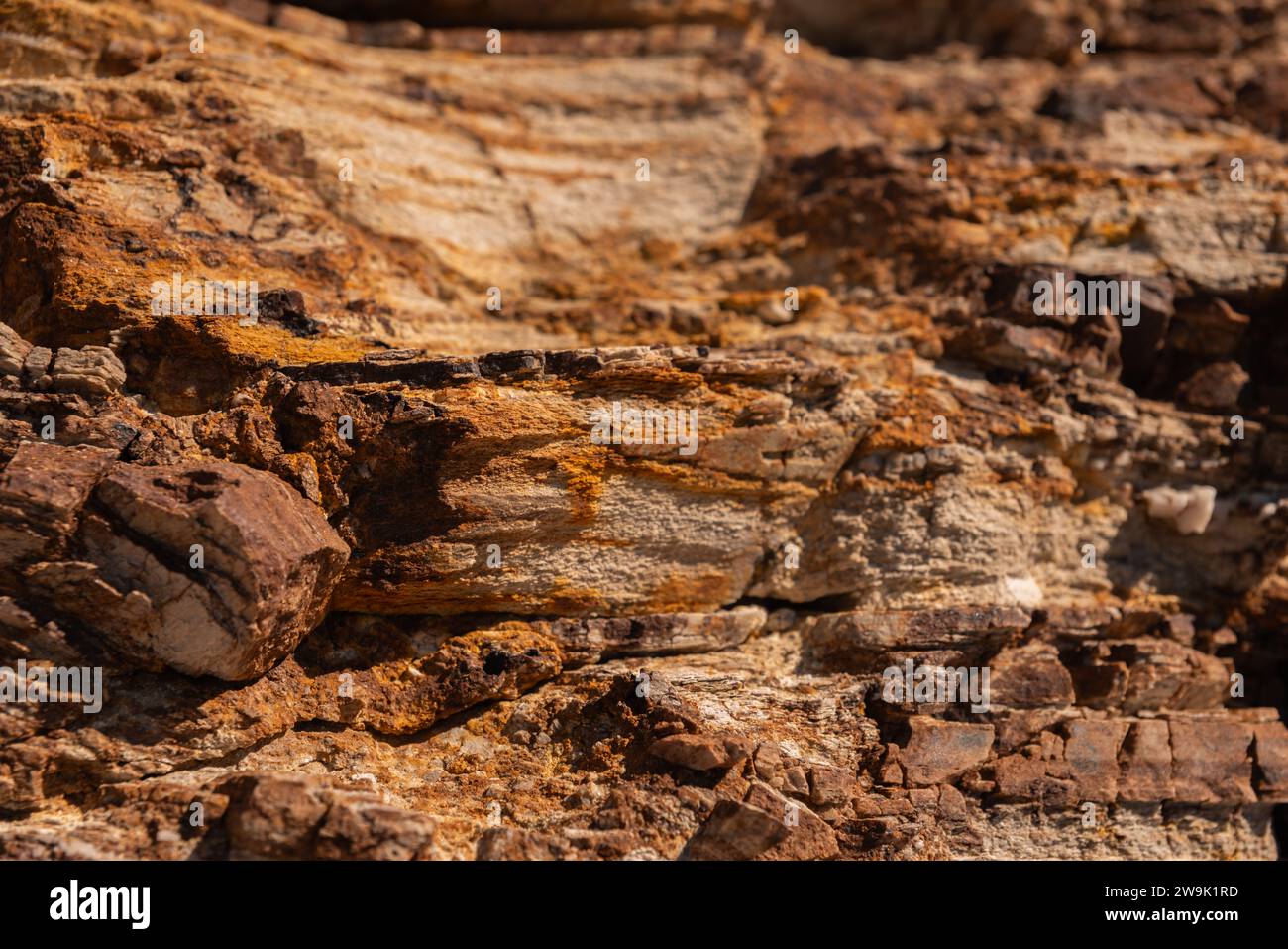 Mineral material surface closeup with natural pattern for design and ...