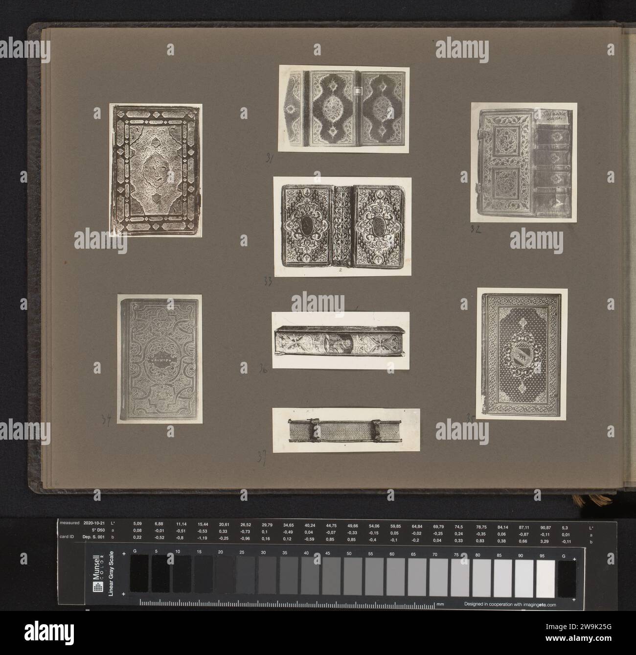 Eight book bindings, Anonymous, c. 1920 - c. 1940 photograph Eight book ...