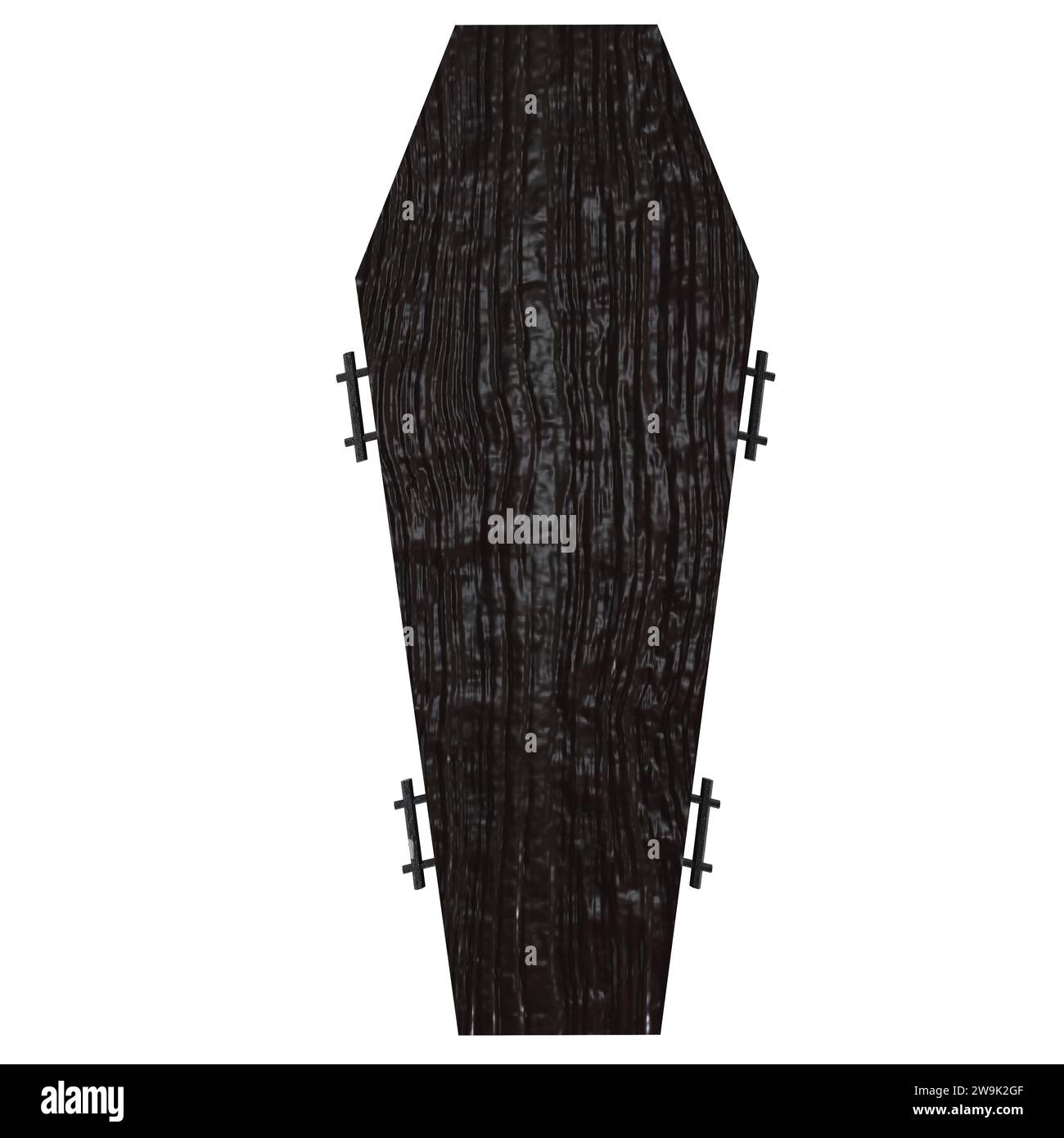 Coffin isolated on white background Stock Photo - Alamy