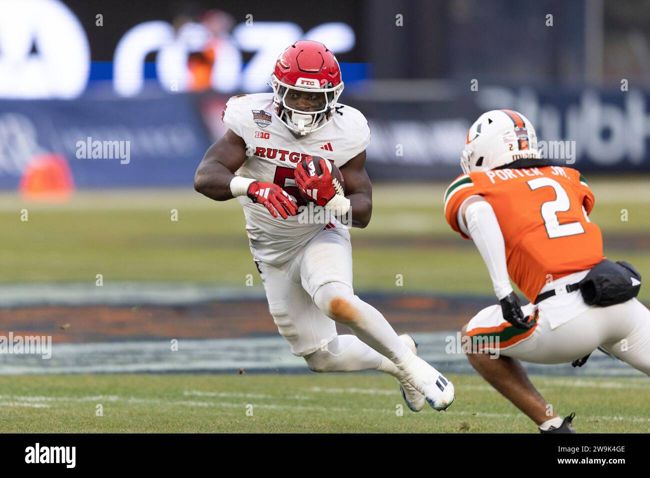 BRONX, NY - DECEMBER 28: Kyle Monangai (5) of the Rutgers Scarlet ...