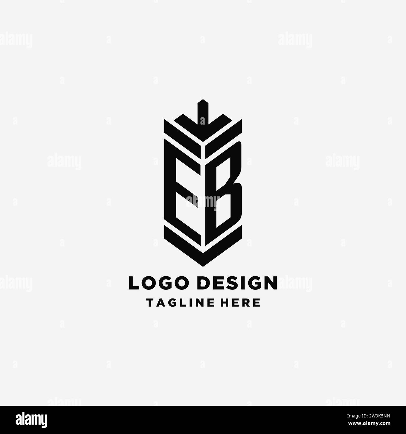 Initials EB shield logo design, creative monogram logo inspiration ...
