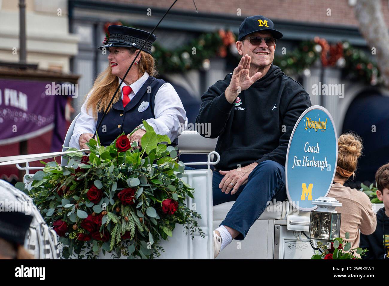 Michigan Wolverines head coach Jim Harbaugh during the Rose Bowl ...
