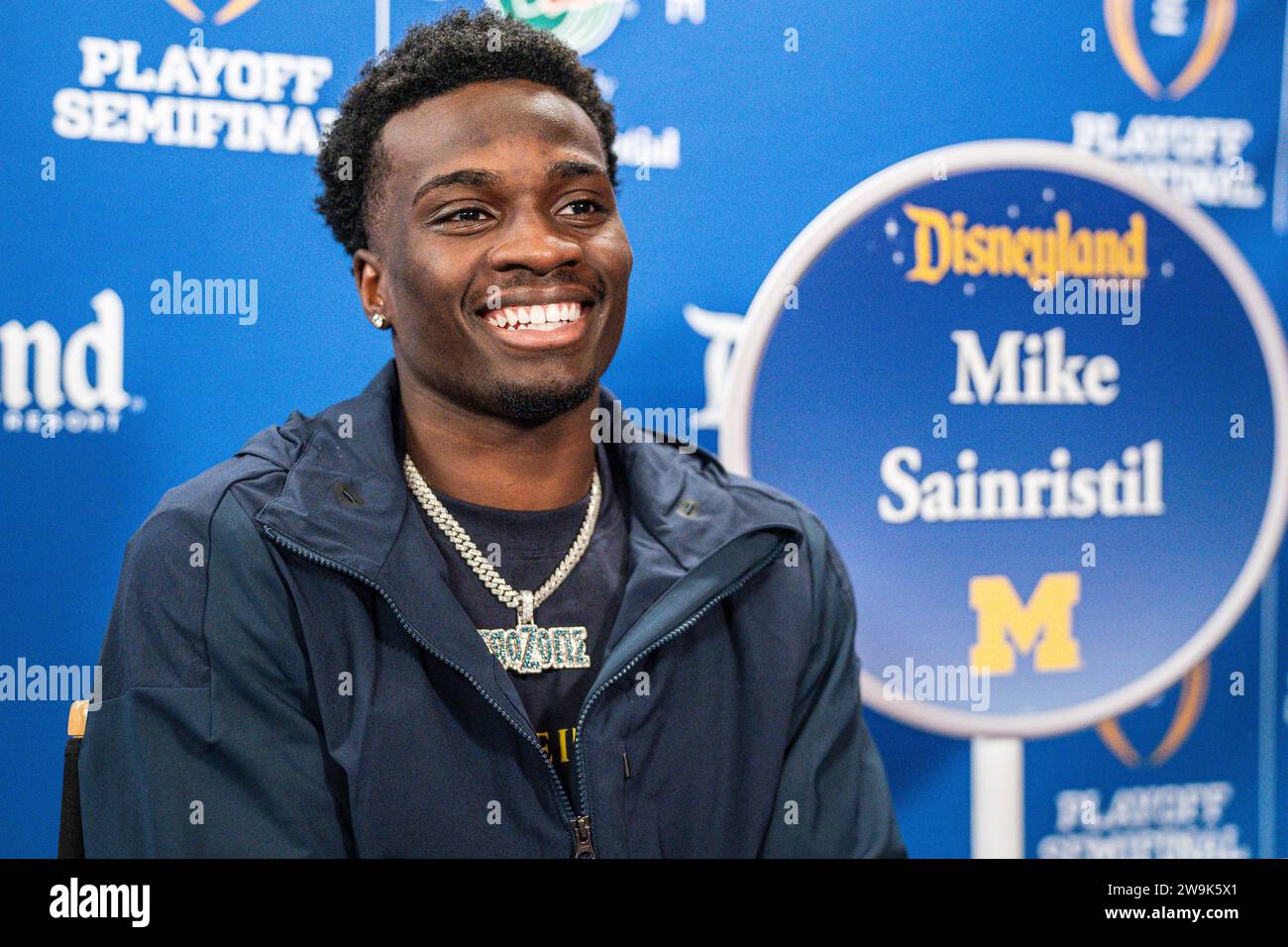 Michigan Wolverines defensive back Mike Sainristil during the Rose Bowl ...