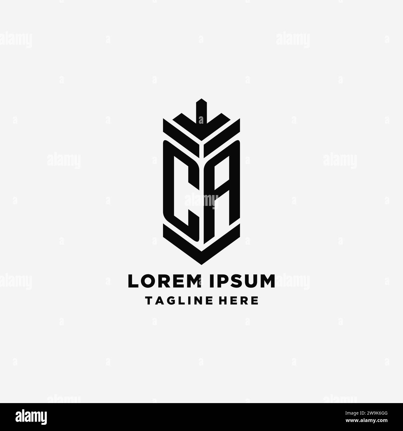 Ca shield logo Stock Vector Images - Alamy