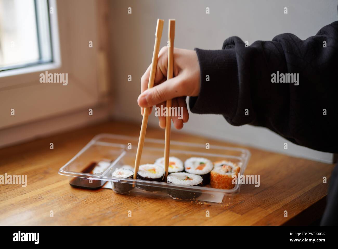 Take away sushi set Stock Photo - Alamy
