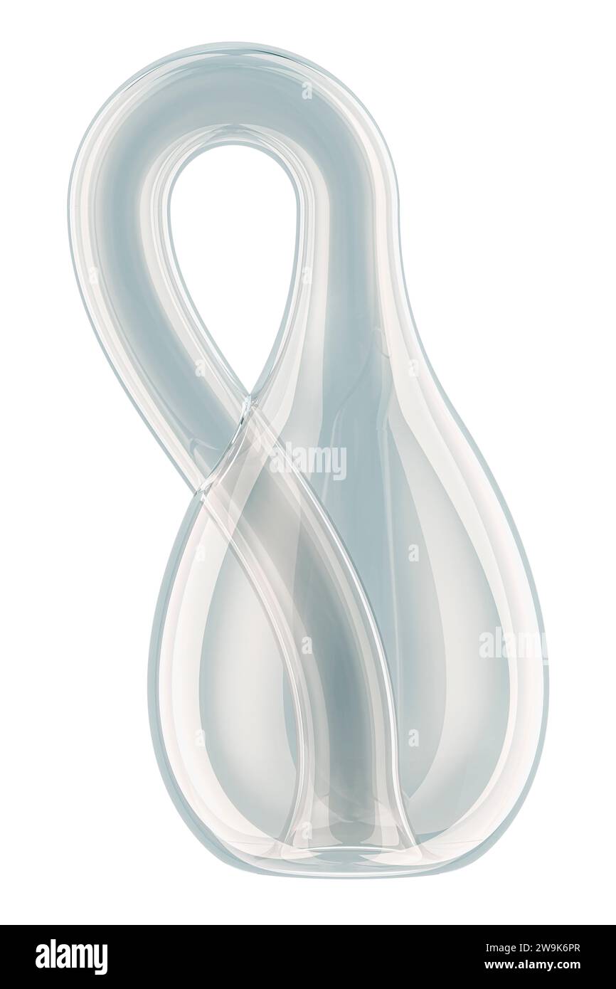 Klein bottle, 3D rendering isolated on white background Stock Photo - Alamy
