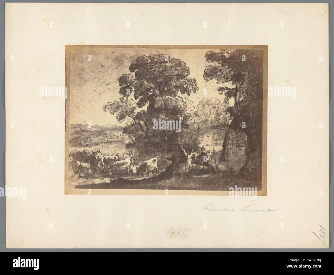 Photo production of a drawing by Claude Lorrain, Giovanni Brampton ...