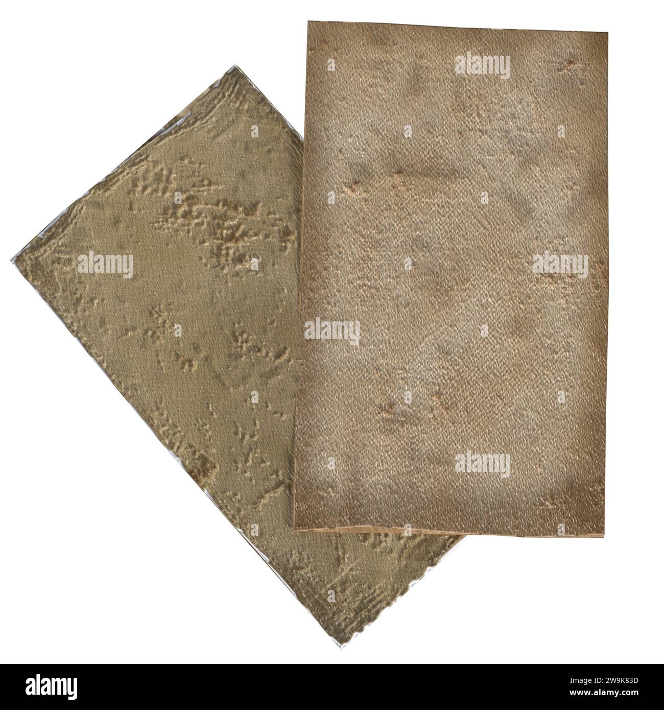 Old Papers isolated on white background Stock Photo - Alamy