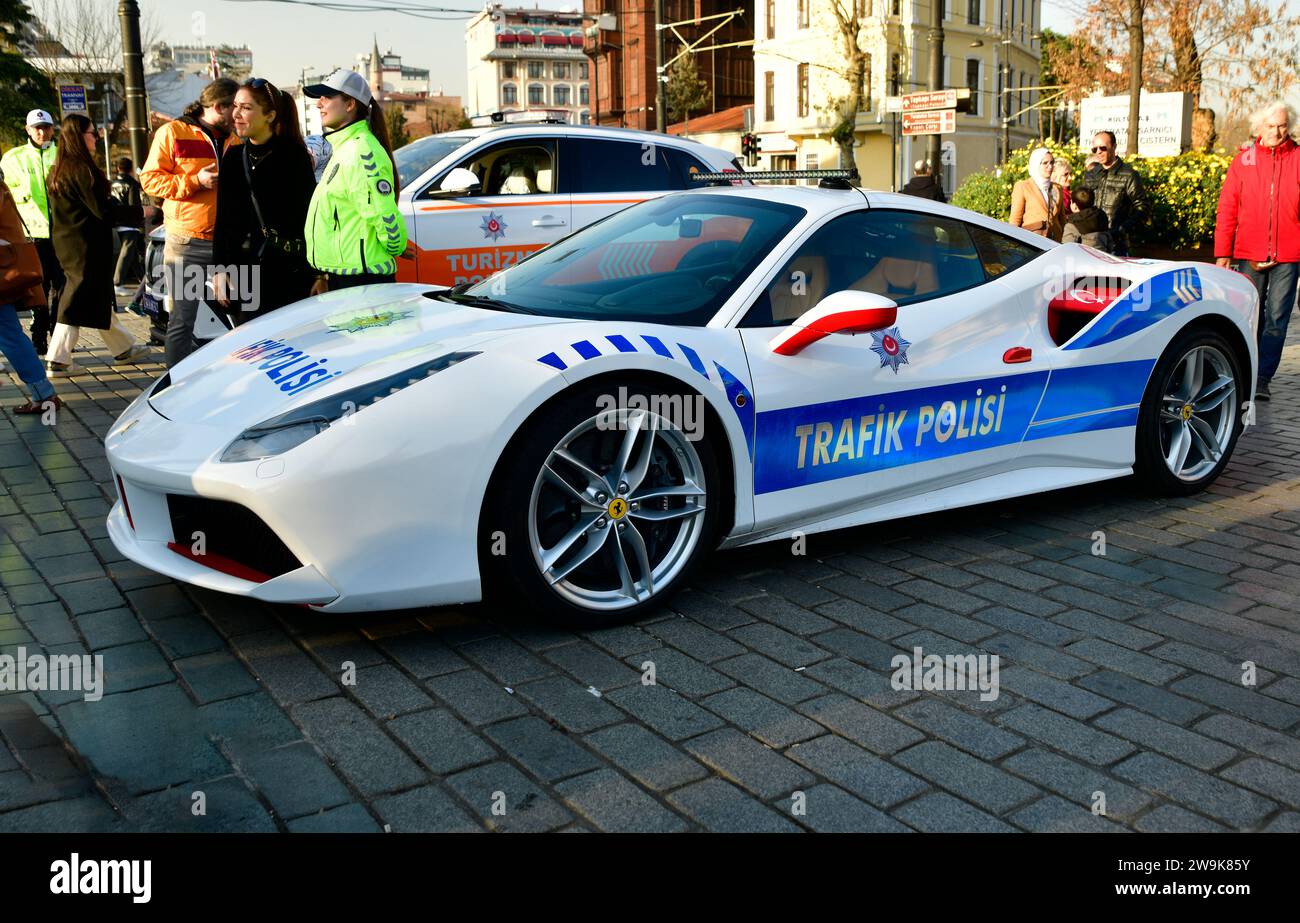 Ferrari Police car, supercar. Ferrari seized from criminal ...
