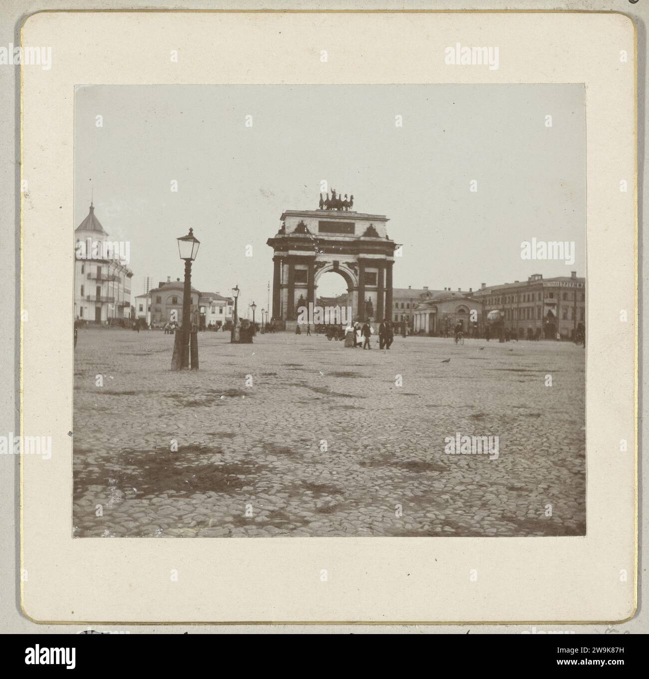 Triumph gate of Alexander I in Moscow, 1898 photograph paper ...