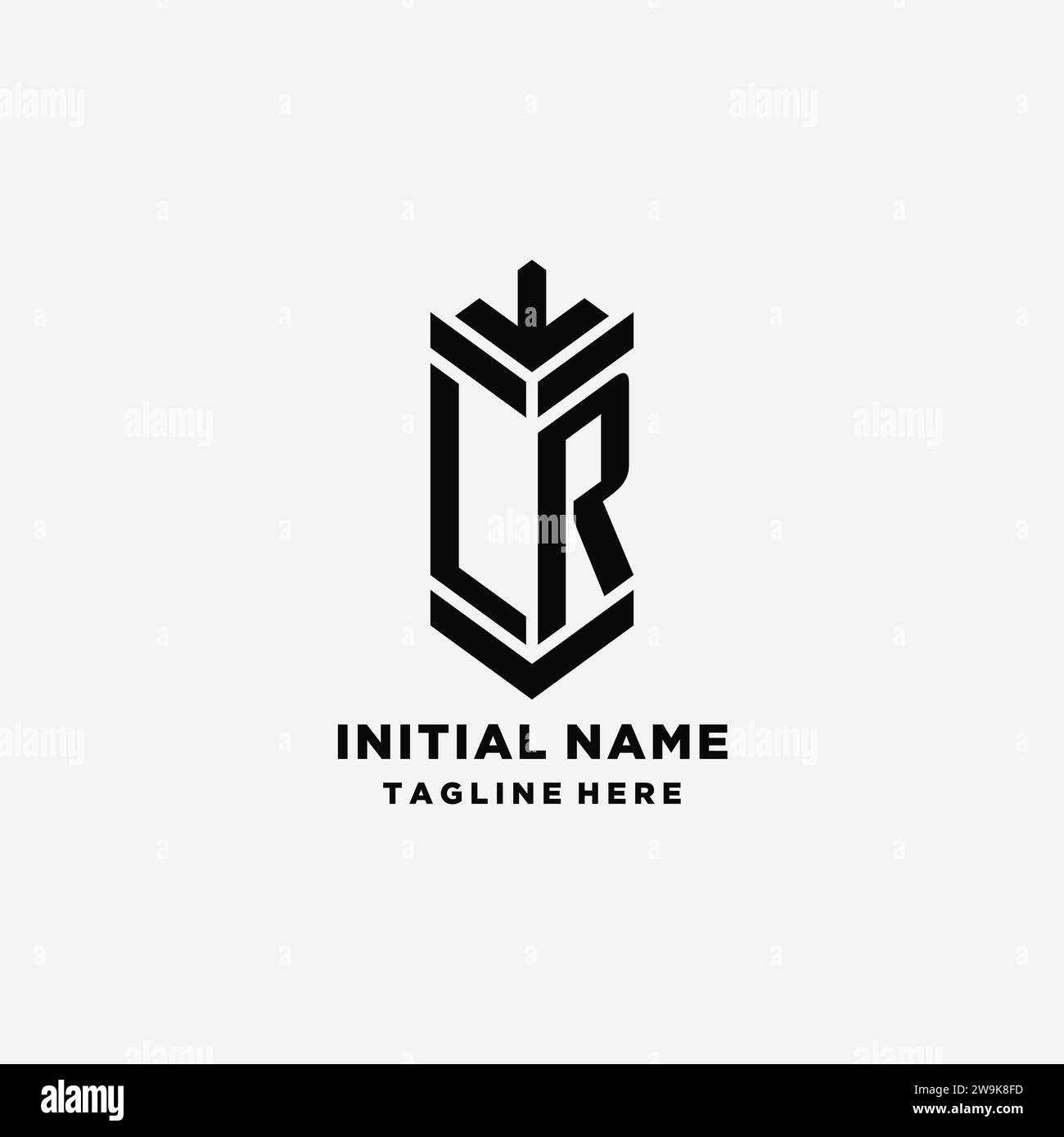 Initials LR shield logo design, creative monogram logo inspiration ...