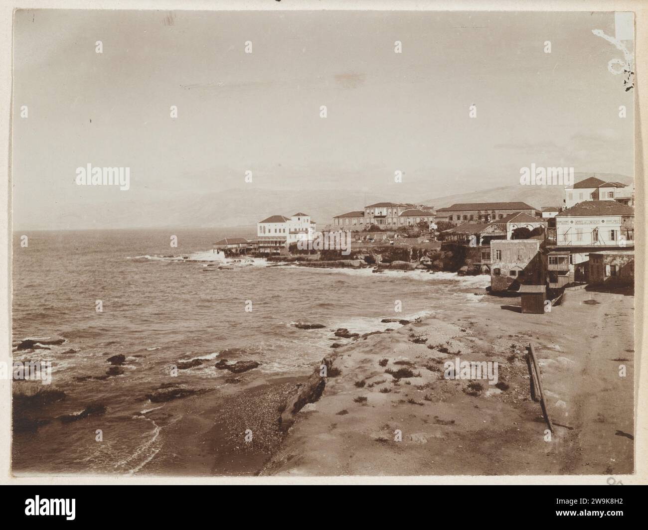 View of Beirut, 1898 photograph Beiroet baryta paper city-view in ...