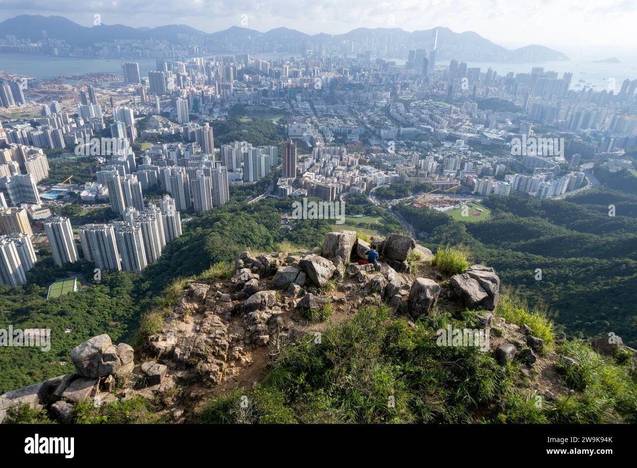 Hong Kong lion rock mountain Stock Photo - Alamy