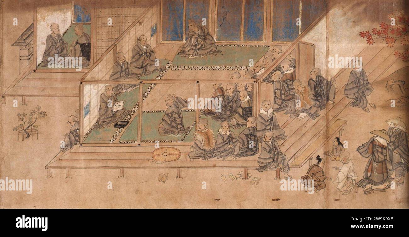 Zenshin shonin e - Rin-a version Stock Photo - Alamy