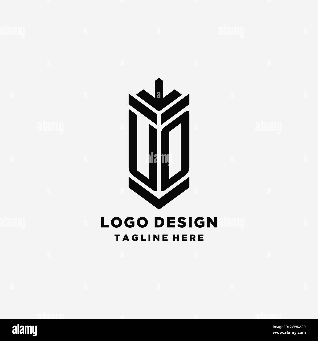 Initials UO shield logo design, creative monogram logo inspiration vector graphic Stock Vector ...