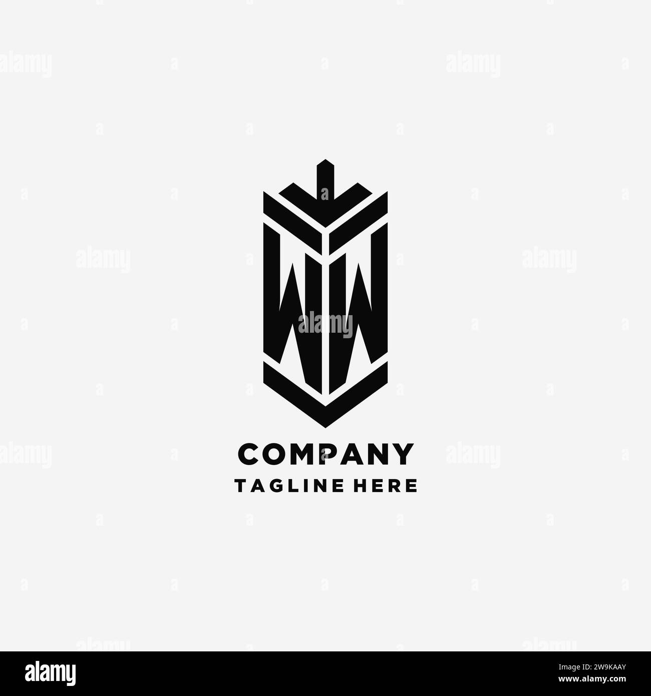Initials WW shield logo design, creative monogram logo inspiration ...