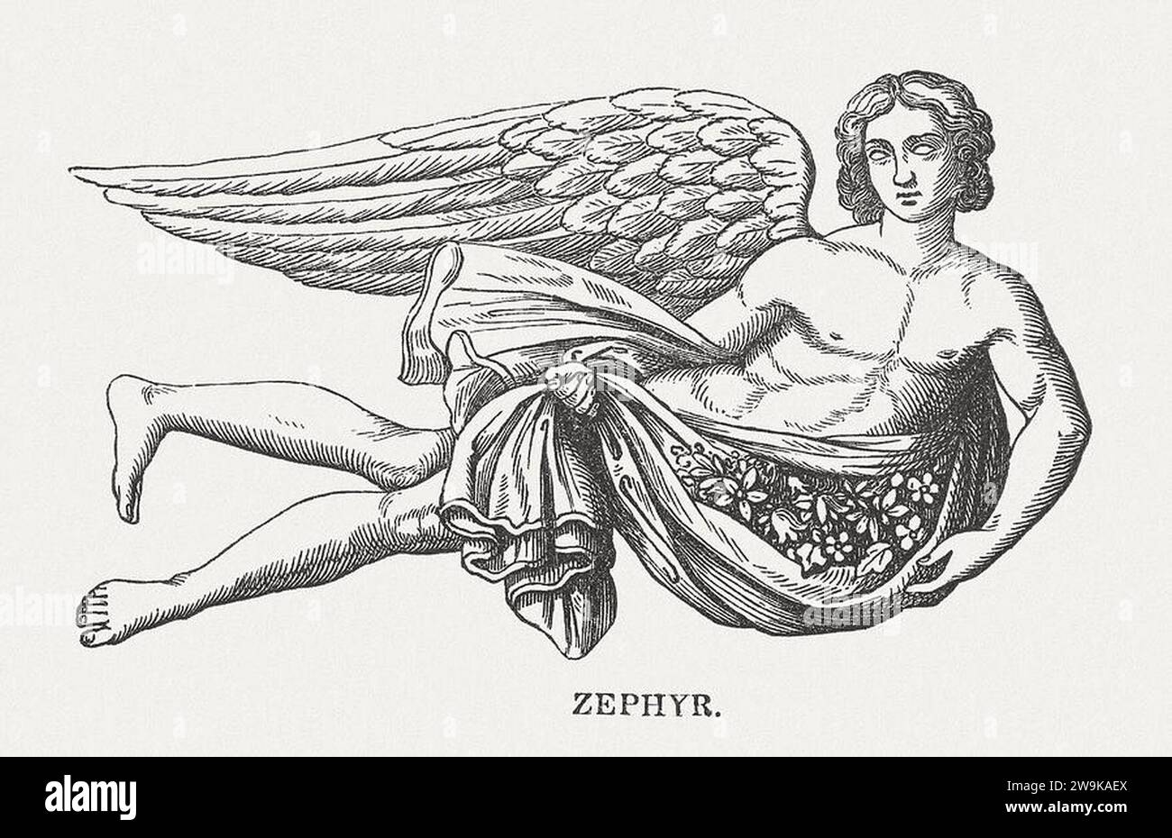 Zephyr, Greek god of the west wind Stock Photo - Alamy