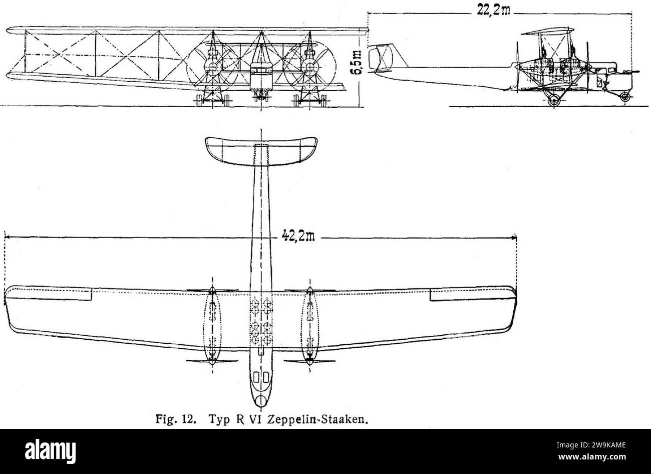 Zeppelin Staaken Typ R VI 00 Stock Photo - Alamy