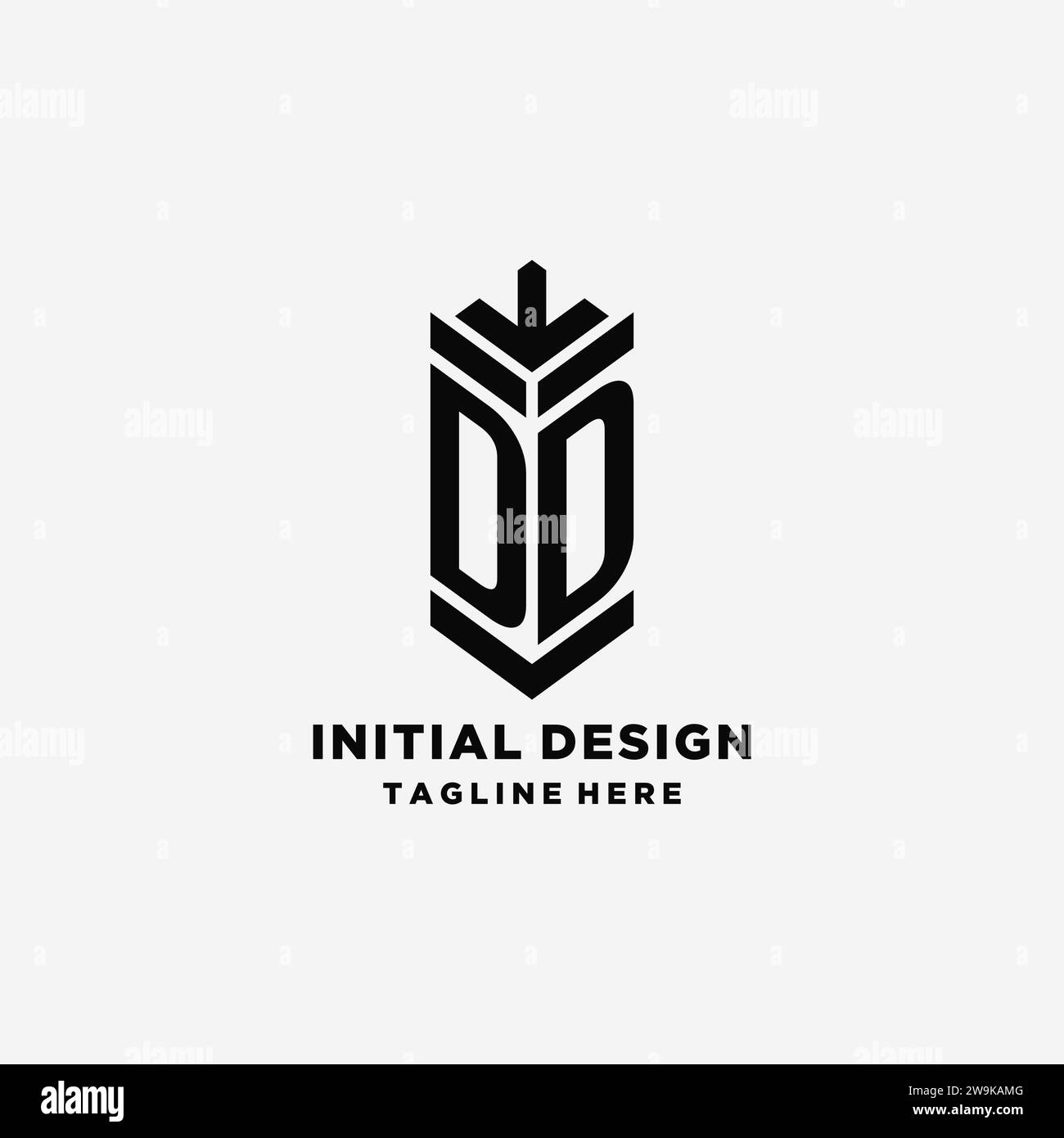 Initials DD shield logo design, creative monogram logo inspiration vector graphic Stock Vector ...