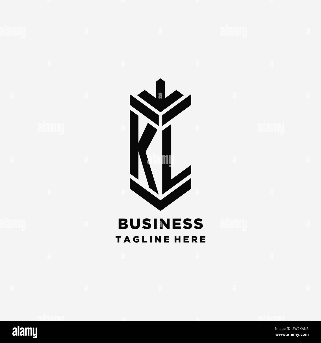 Initials KL shield logo design, creative monogram logo inspiration ...