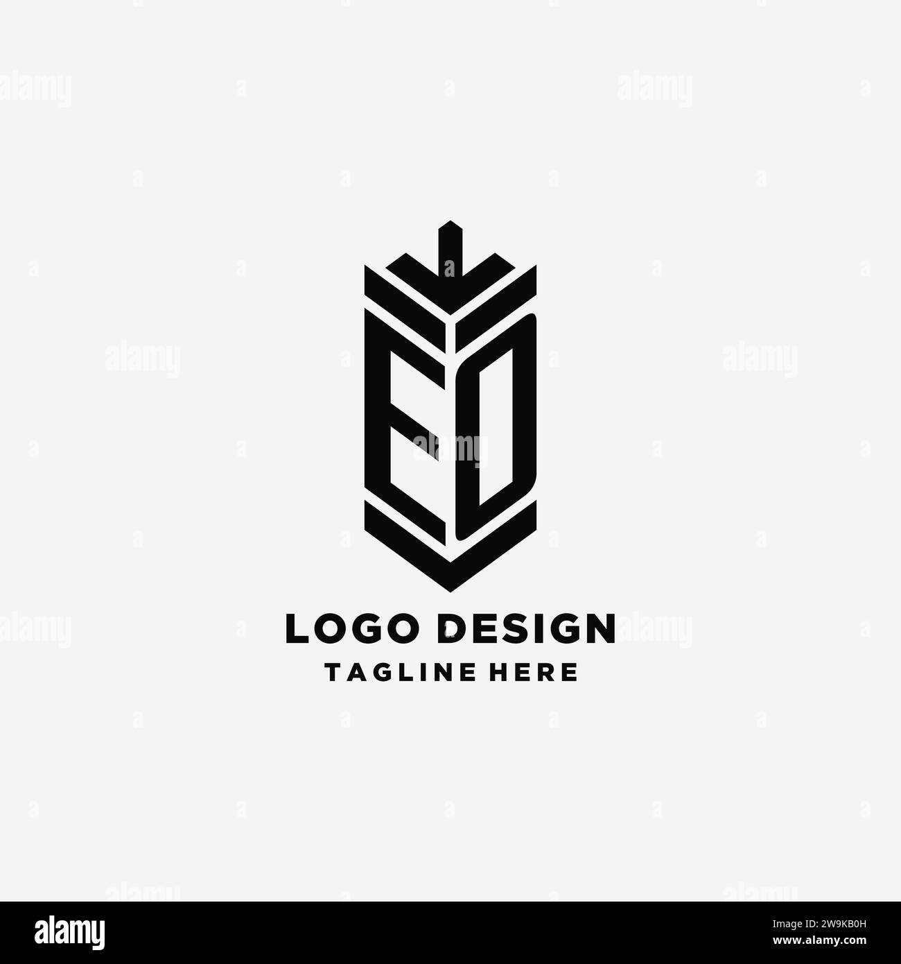 Initials EO shield logo design, creative monogram logo inspiration ...
