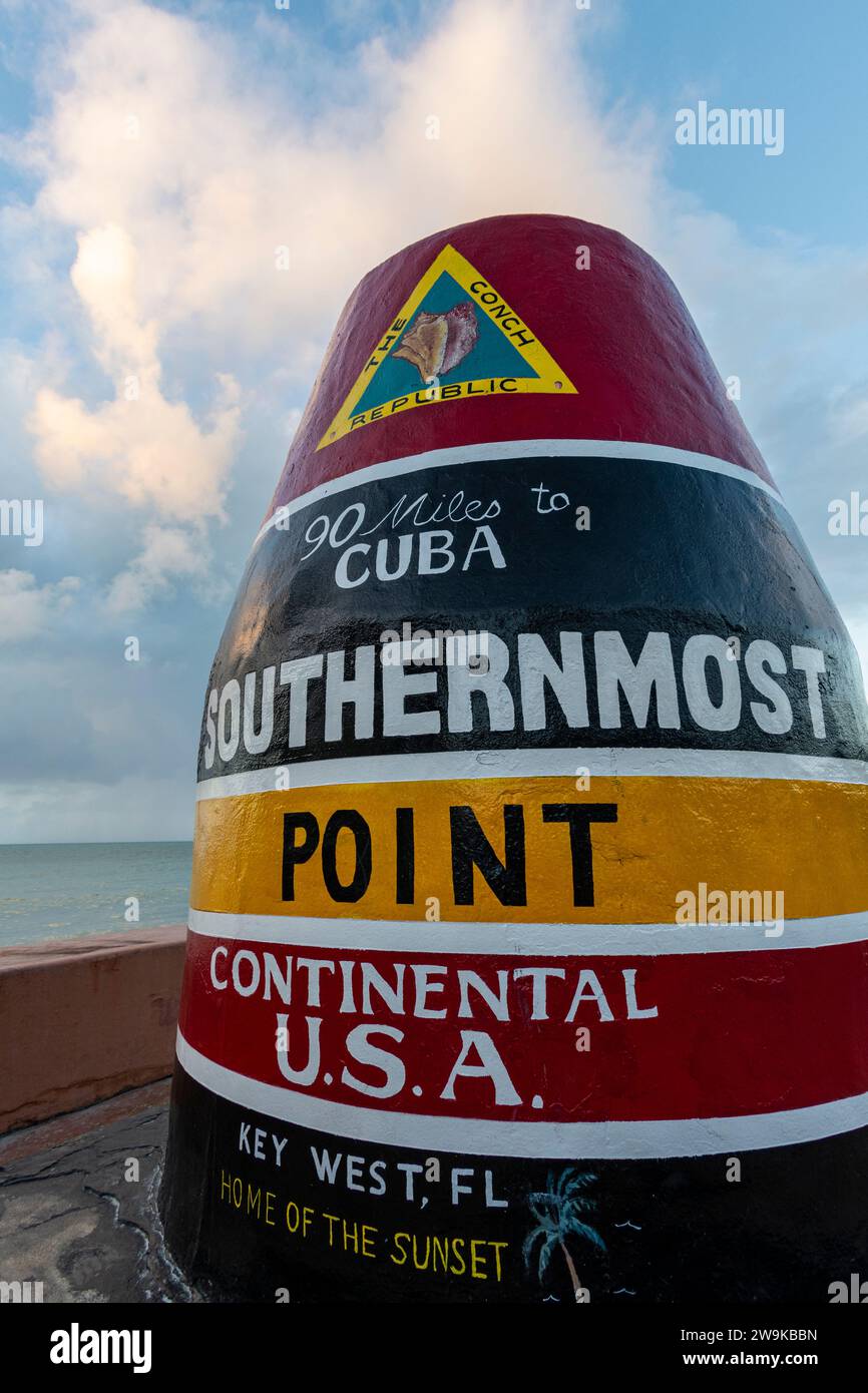 Southernmost Point in the USA, Key West, Flor Stock Photo - Alamy