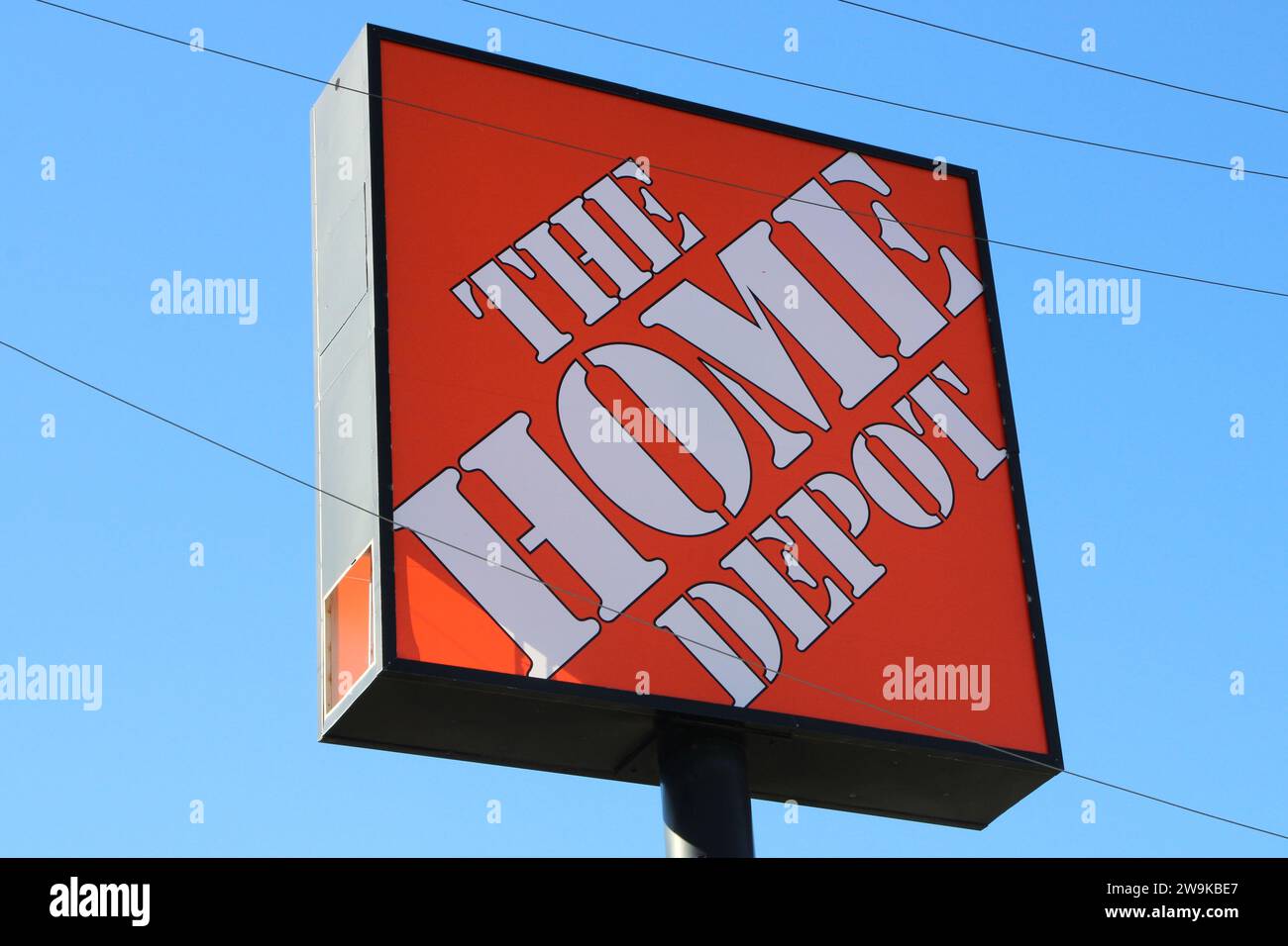 San Antonio, USA. 28th Dec, 2023. Exterior view and signage of a Home ...