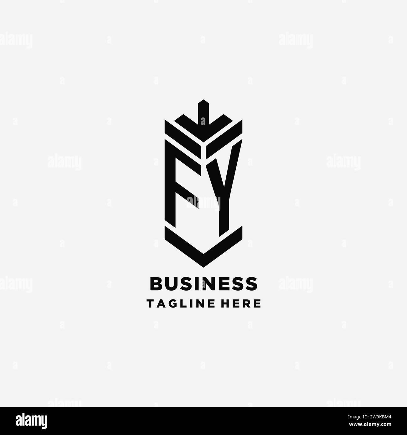 Initials FY shield logo design, creative monogram logo inspiration ...