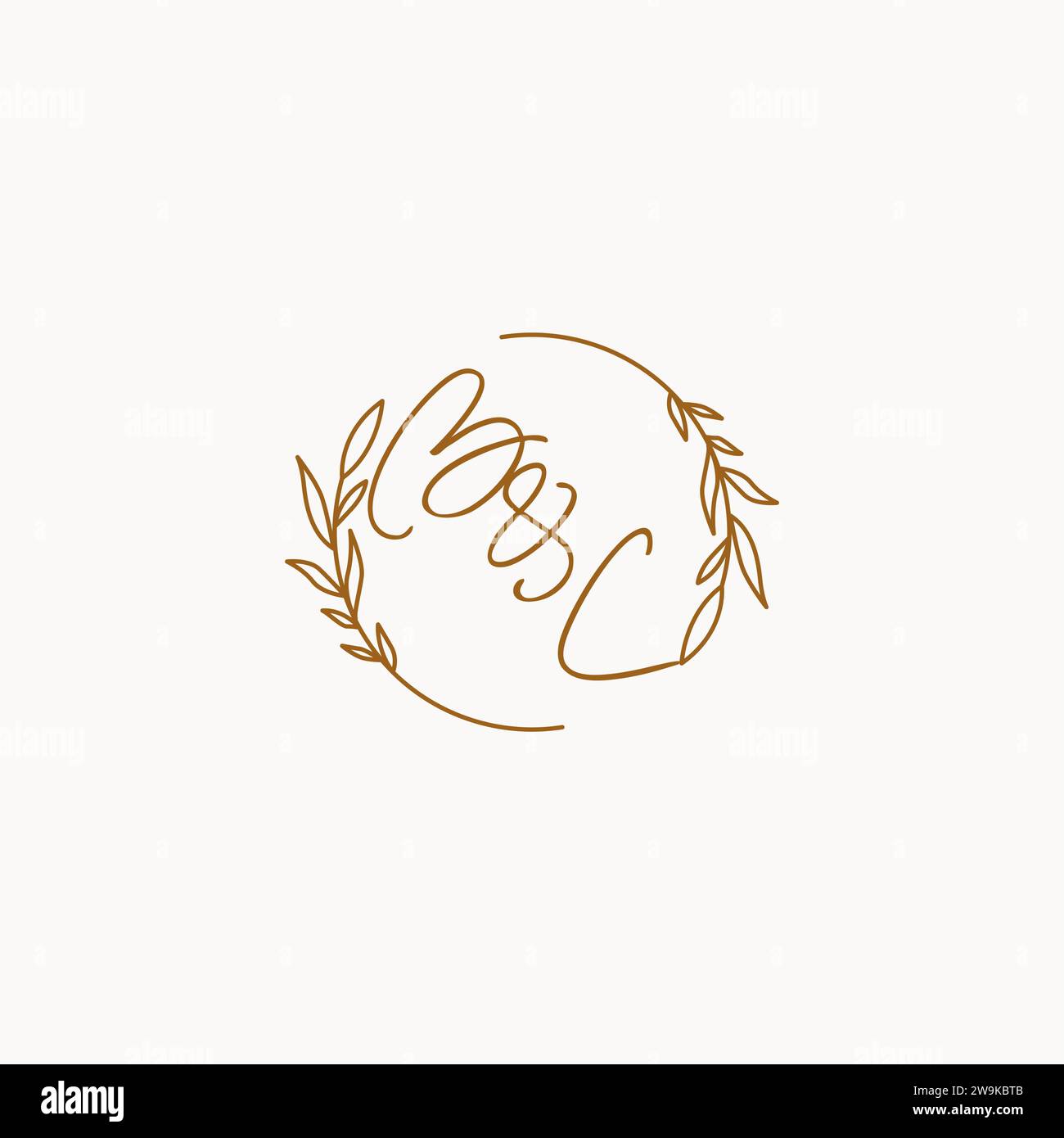 BC wedding initials logo design ideas Stock Vector Image & Art - Alamy